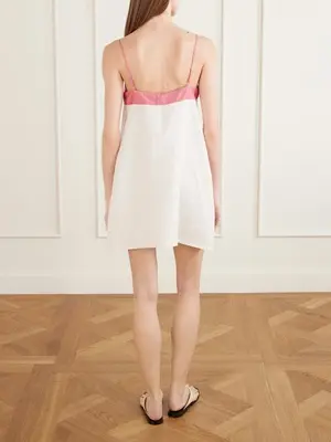 Staud Laura Mini Dress - White