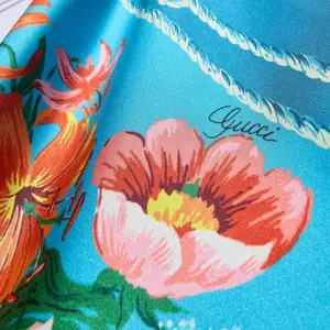 Gucci Printed Silk Twill Halter Neck Top - Multicolour