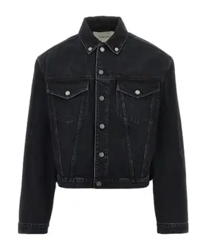 ENTIRE STUDIOS Shrunken Denim Jacket - Black