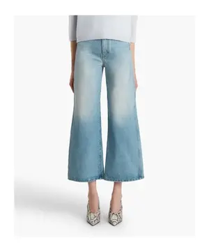 Khaite Delina High-waisted Flare Jeans - Blue