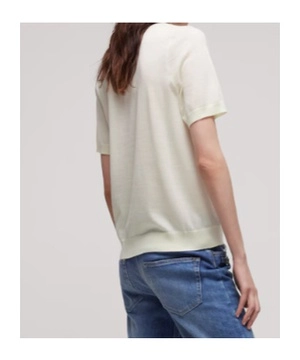 Gucci Fine Knit Crewneck Top With Embroidered Crest