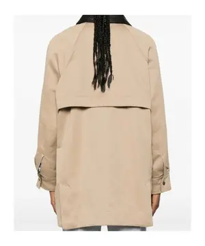 Brunello Cucinelli Leather-trimmed Coat - Nude