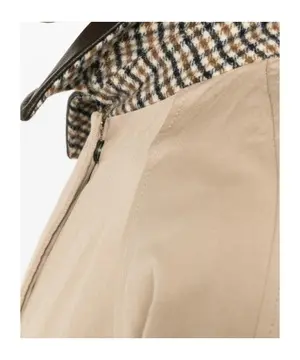 Brunello Cucinelli Leather-trimmed Coat - Nude