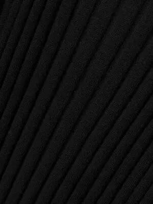 LISA YANG Isabela Ribbed Knit Maxi Dress - Black