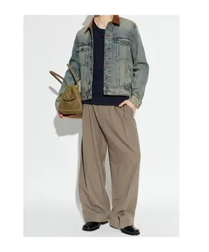 Zadig&Voltaire Corduroy Collar Denim Jacket - Light Blue