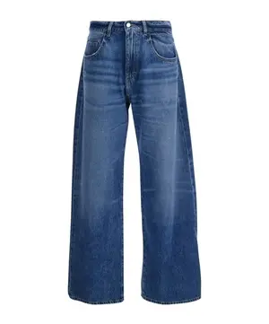 ICON DENIM LOS ANGELES Wide Leg Jeans - Blu