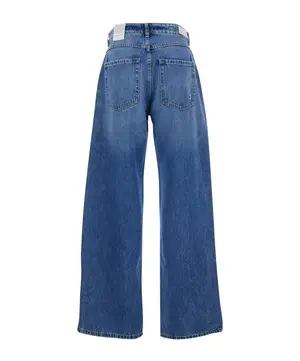 ICON DENIM LOS ANGELES Wide Leg Jeans - Blu