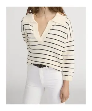 FRAME Striped Easy Pullover