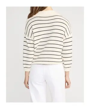 FRAME Striped Easy Pullover