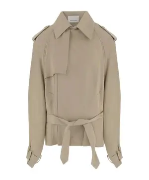 THE FRANKIE SHOP Belted Trench Coat - No