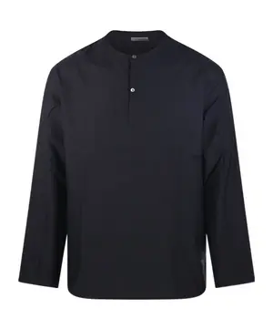 LEMAIRE Buttoned Classic Cut Shirt - Black