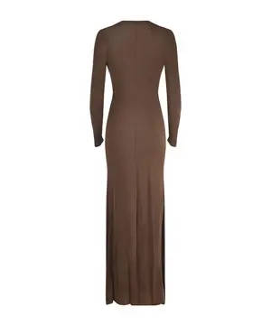 Giuseppe Di Morabito Draped Slit Maxi Dress