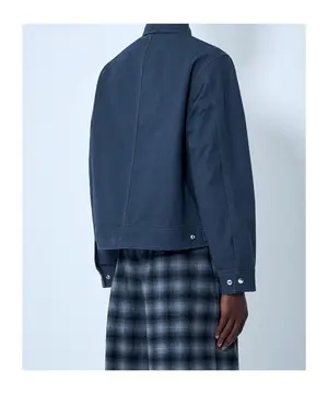 StÜssy Workgear Cotton Twill Zip Jacket - Blue