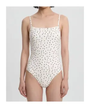 BY MALENE BIRGER Astrid Polka Dot One-piece Swimsuit