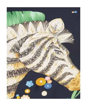 FERRAGAMO Printed Silk Scarf - Multicolor