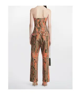 DION LEE Camouflage Print Twill Cargo Pants