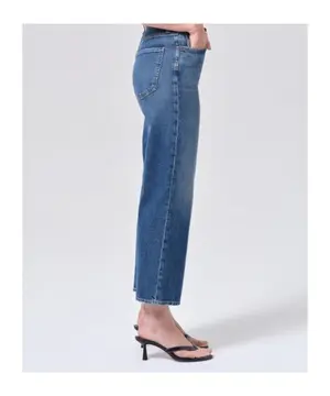 AGOLDE Harper Cropped Jeans - River