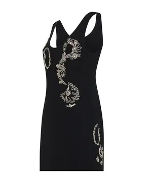 Dries Van Noten Embellished Sleeveless Maxi Dress
