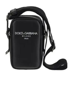 Dolce & Gabbana Logo Print Shoulder Bag