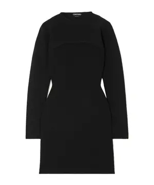 TOM FORD Two-piece Belted Ribbed Mini Dress