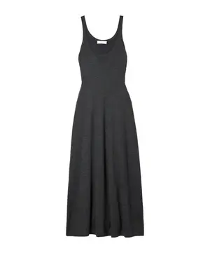Gabriela Hearst Kallie Wool And Silk-blend Jersey Maxi Dress - Black