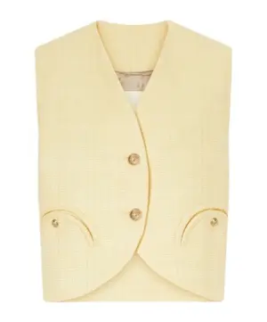 BLAZÉ MILANO Cotton Blend Vest - Nude