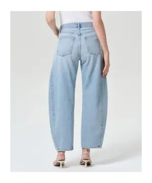 AGOLDE Luna High Rise Pieced Taper Jeans - Blue