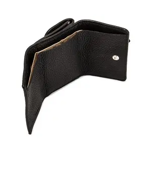 Chloé Alphabet Tri-fold Compact Wallet - Black