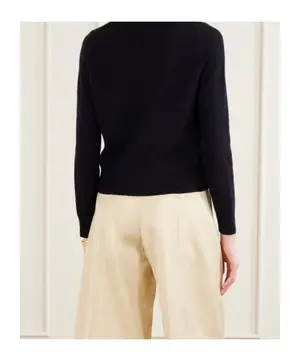 NILI LOTAN Crew Neck Sweater - Navy