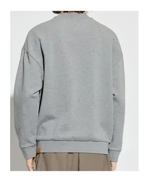 DARKPARK Long-sleeved Crewneck Sweatshirt With Piping Detail - Grey
