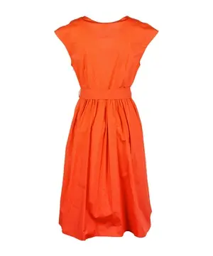 Woolrich Belted Poplin Short Dress - Red