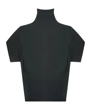 THE ROW Funnel-neck Short-sleeve Top