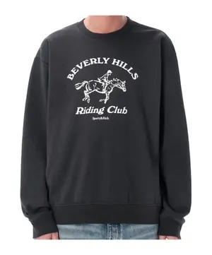 SPORTY  RICH Sporty & Rich Crewneck Sweatshirt With Horse Print
