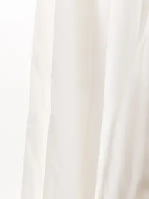 SELF-PORTRAIT Pleated Maxi Skirt With Asymmetrical Hem