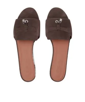 Loro Piana Summer Charms Flat Sandals - Pecora Nera