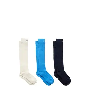 SHUSHU/TONG Pack Of Three Embroidered Knee-high Socks - Black