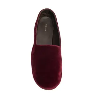 THE ROW Ponti Flat Slip-on Shoes - Bordeaux