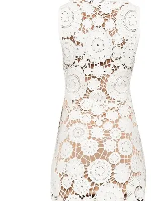 SELF-PORTRAIT Floral Crochet Maxi Dress
