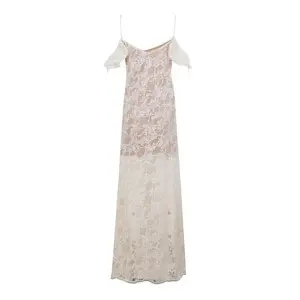 SELF-PORTRAIT Floral Lace Maxi Dress