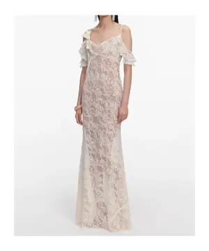 SELF-PORTRAIT Floral Lace Maxi Dress