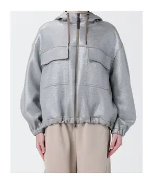 Brunello Cucinelli Drawstring Zip-up Hoodie