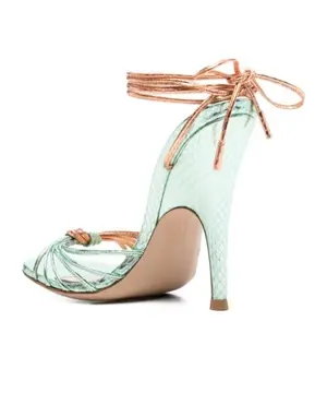 GIANVITO ROSSI Printed Ankle Strapped Sandals