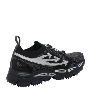 Off-White Be Right Back" Knit Low-top Sneakers - Black