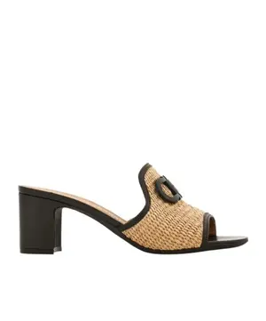 Ferragamo Round Toe Mules Clogs For Women
