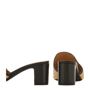 FERRAGAMO Gancini Ornament Mid-heel Slide