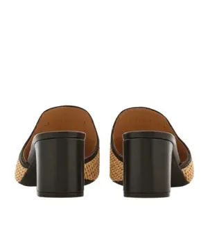 FERRAGAMO Gancini Ornament Mid-heel Slide
