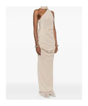 ENTIRE STUDIOS Draped Halterneck Maxi Dress