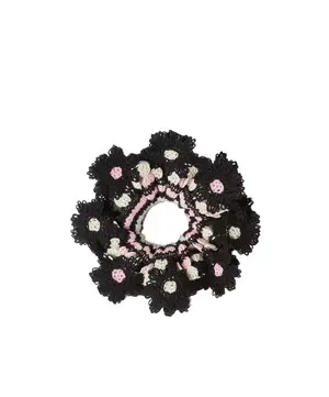 Fendi Crocheted Flower Hair Tie