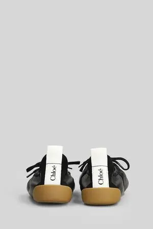 Chloé Kick Lace-up Ballet Flats - Black