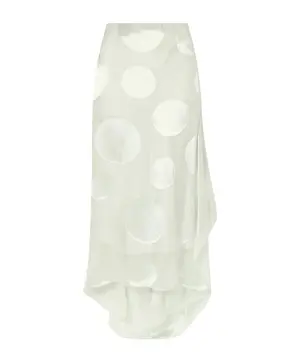 Dries Van Noten Asymmetric Polka Dot Maxi Skirt